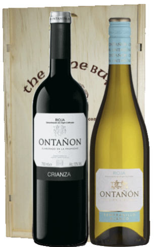 Two Bottle Rioja Wine Gift in Pine Box | Red & White Selection – Wine Buff